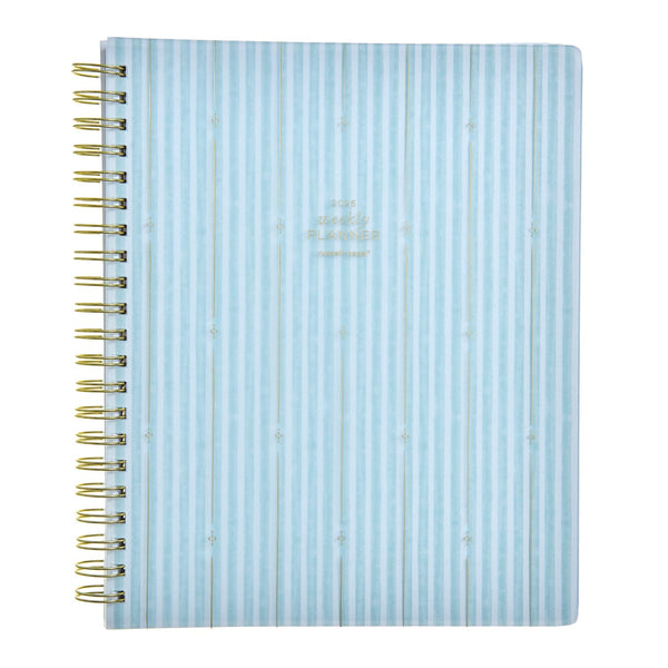 2026 Weekly Planner - PP Stripes with Gold Foil Weekly Planner, January ...