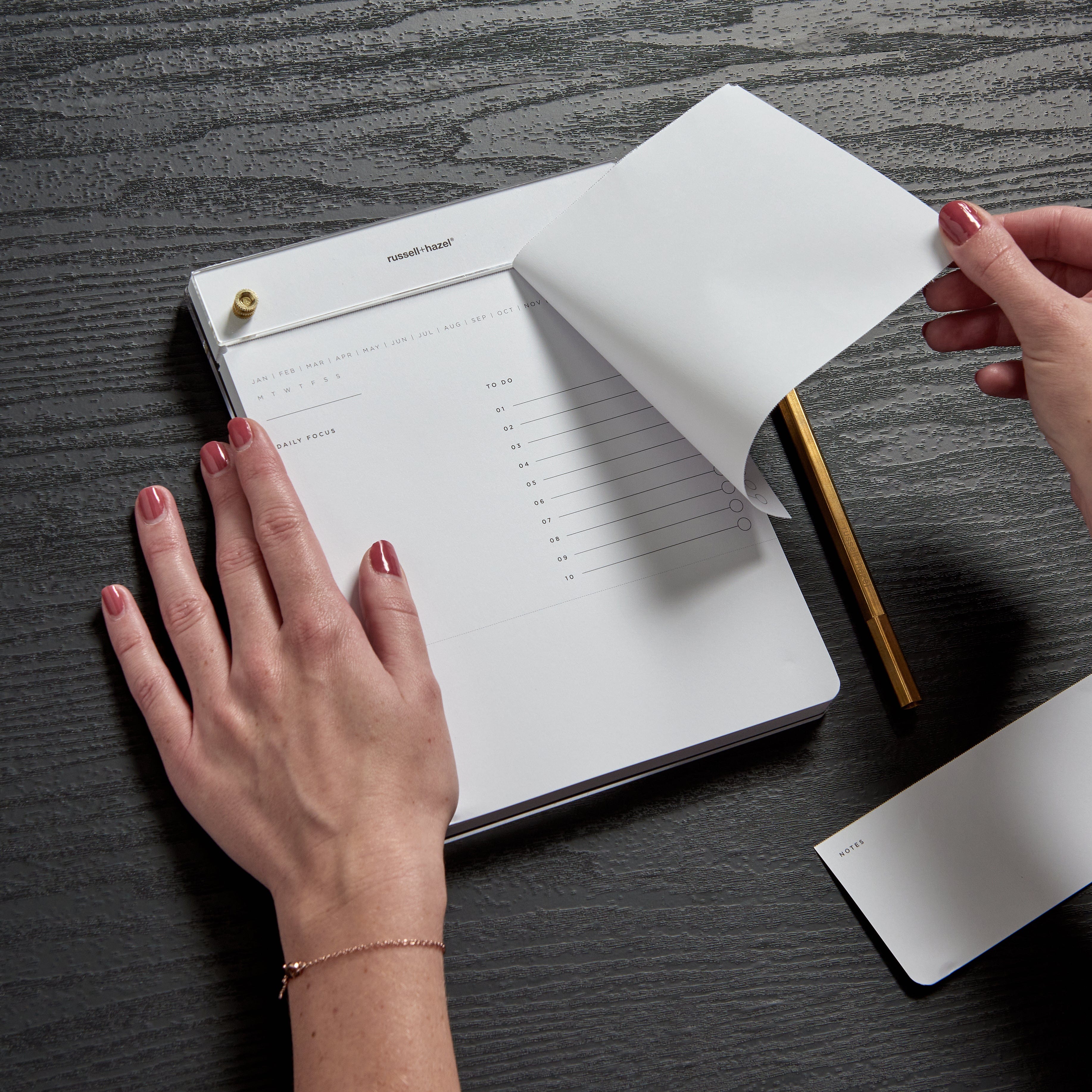 Drafters Tablet Notepad, 6.375" x 8.875", 100 Sheets, Refillable, White ...