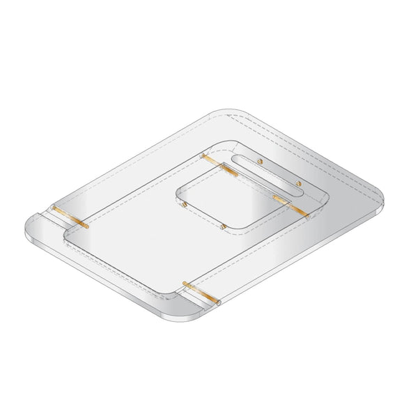 Clear Acrylic Mobile Laptop Easel - Laptop Holder - 8.5" x 11" x 2.75 ...