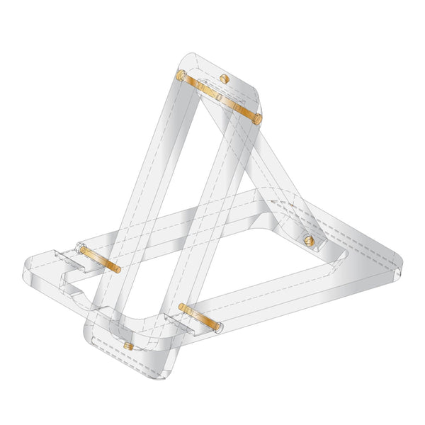 Clear Acrylic Mobile Phone and Laptop Easel - Laptop or Phone Holder ...