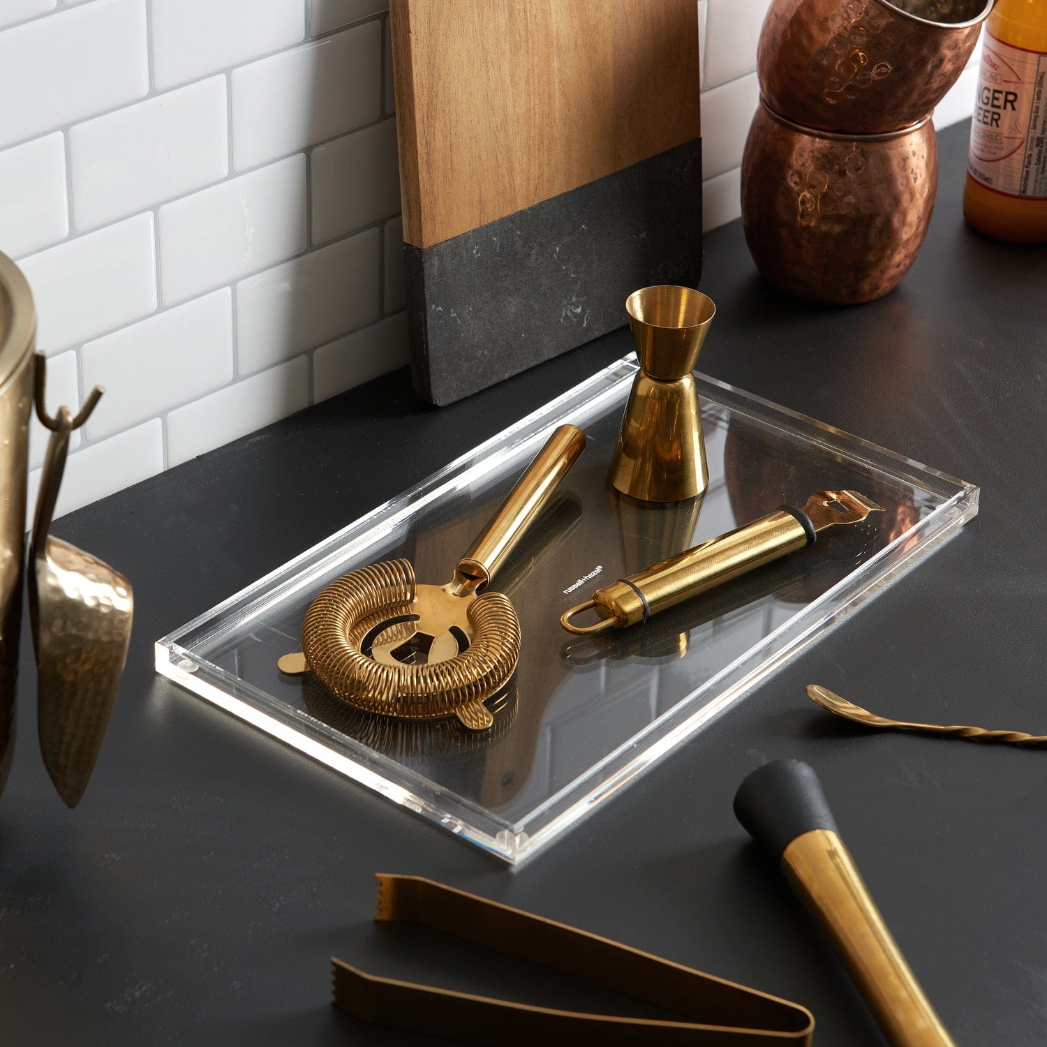 Clear Acrylic Stackable Desk Tray, 7" x 12" (31383) | russell+hazel