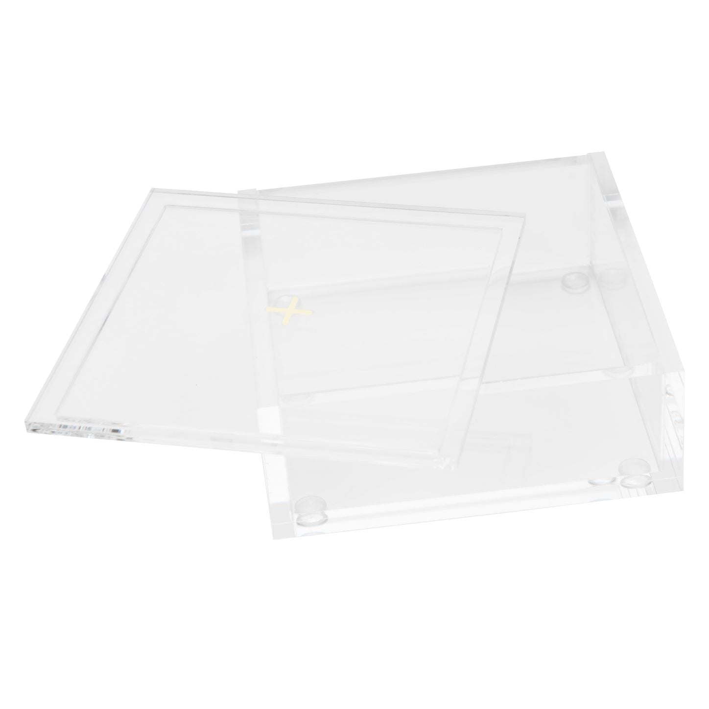 Clear Acrylic Stackable Compartment Accessory Box, 4" x 4" x 4" (93925 ...