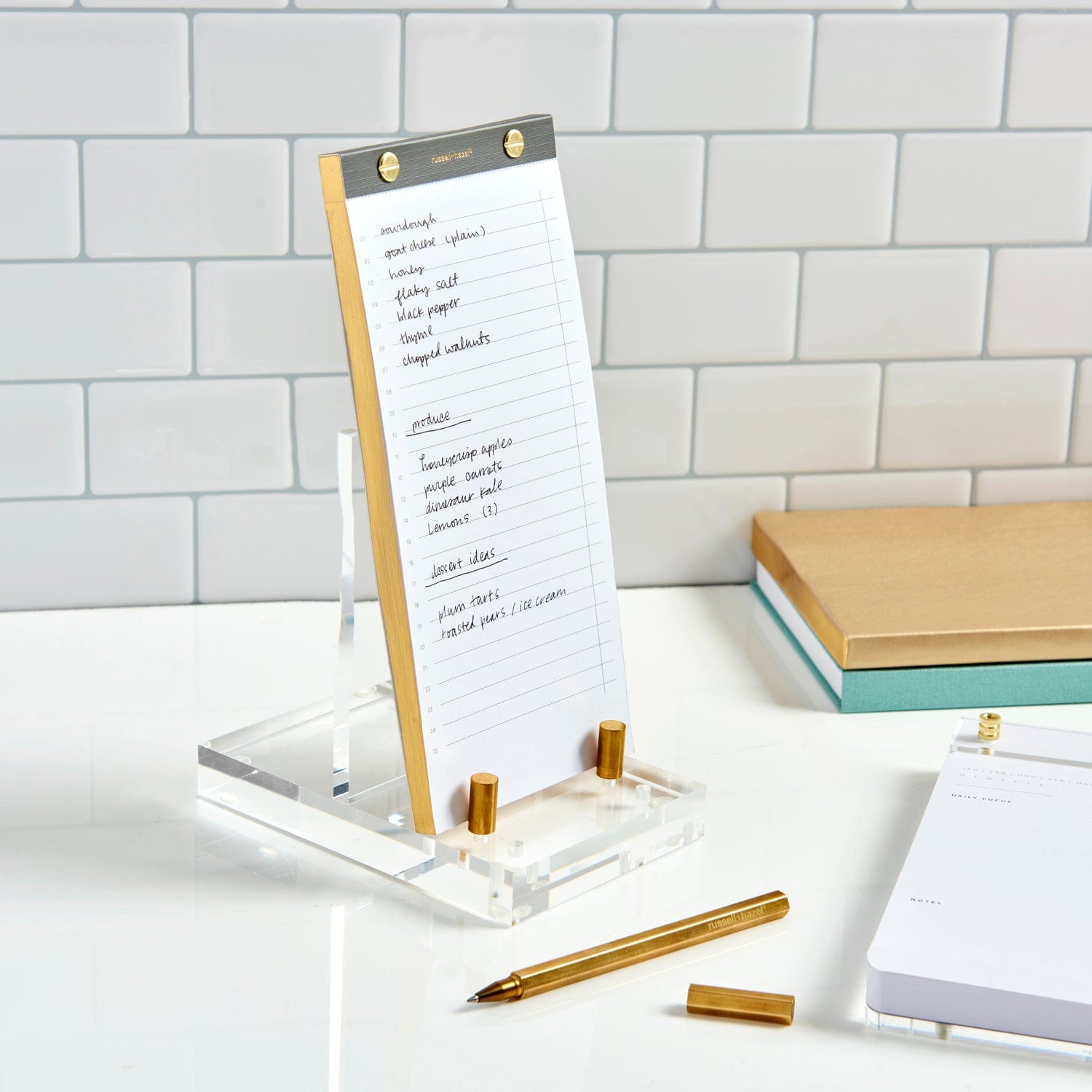 Clear Acrylic Desktop Easel Display, 4" x 6" x 6" (31726) | russell+hazel