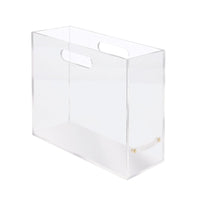 Clear Acrylic Slim Hanging File Box, Letter Sized, 4.5" x 12.25" x 10 ...