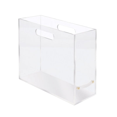 Clear Acrylic Slim Hanging File Box, Letter Sized, 4.5" x 12.25" x 10 ...