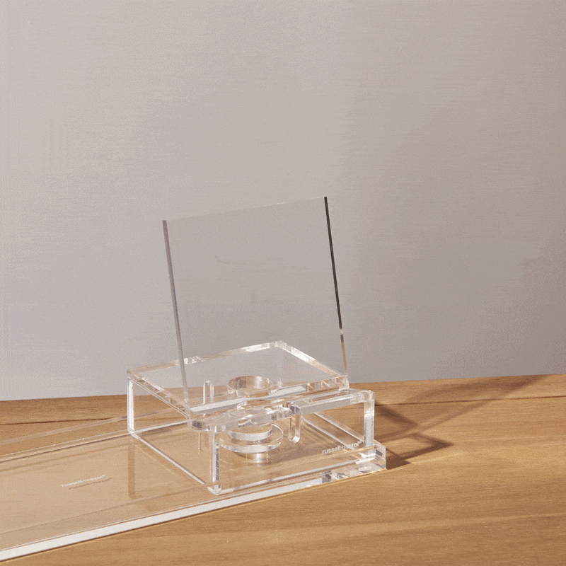 Clear Acrylic Universal Phone Stand with Charging Cord Manager, 4" x 4 ...