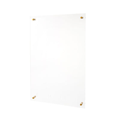 Clear Acrylic Dry Erase Wall Memo Board, 24" x 15.75", Includes Wet ...