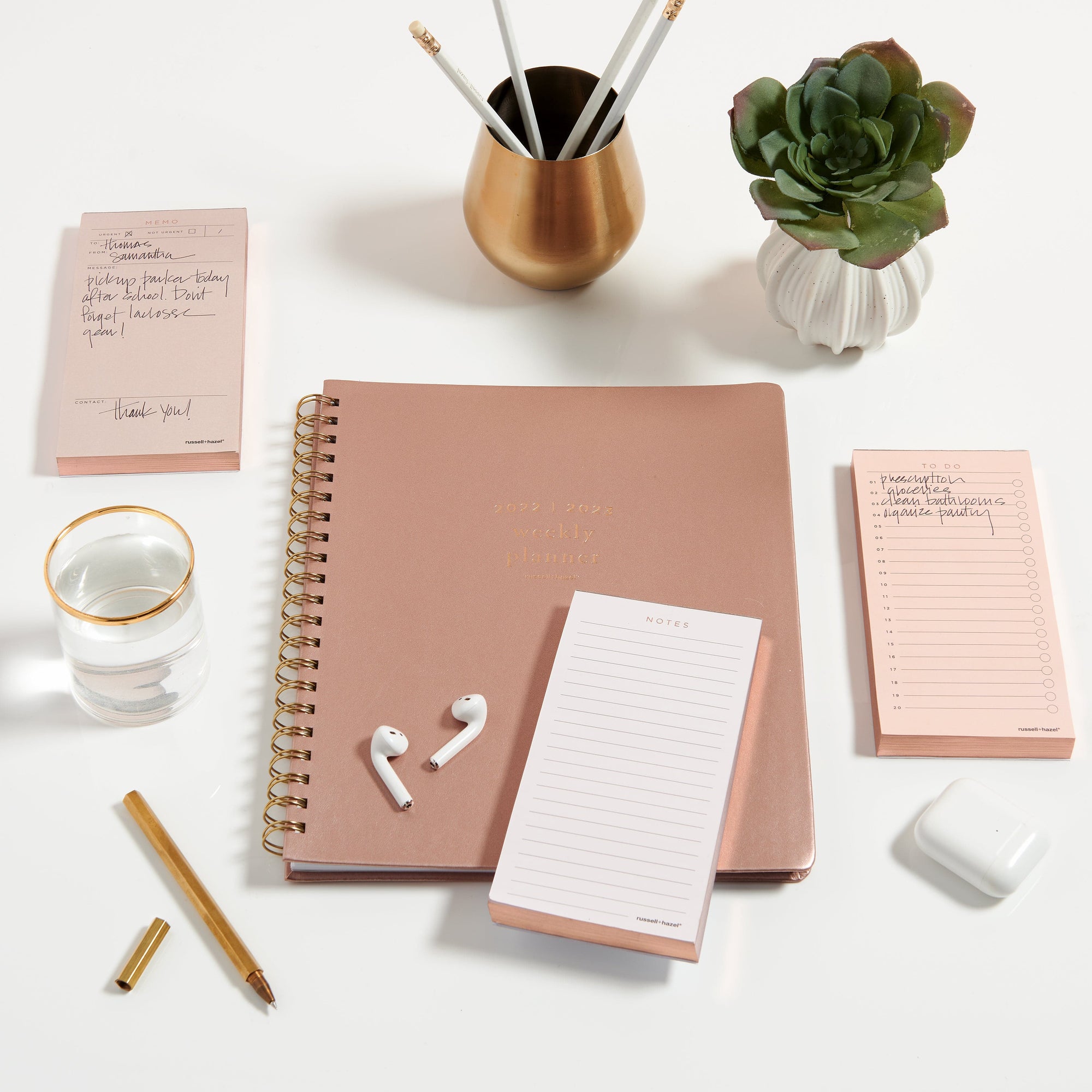 Essentials Notepad Set - Blush | russell+hazel