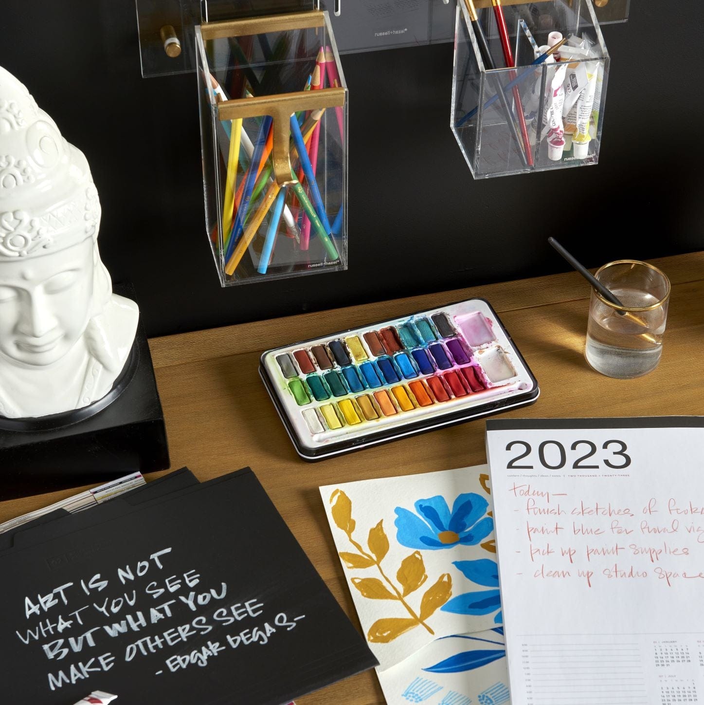 File Folder, Center Tab, Letter Size, Black, Black Foil Labels, 12/Box ...