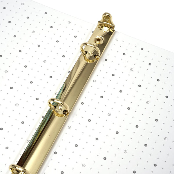 Mini 3-Ring Binder (7" x 9"), 0.5" Rings, Reinforced Metal Corners ...