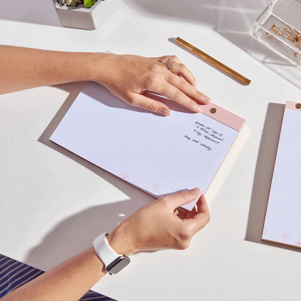 Blush Riveted Paper Bloc | russell+hazel