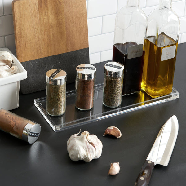 Clear Acrylic Stackable Desk Tray, 4" x 12" (31381) | russell+hazel