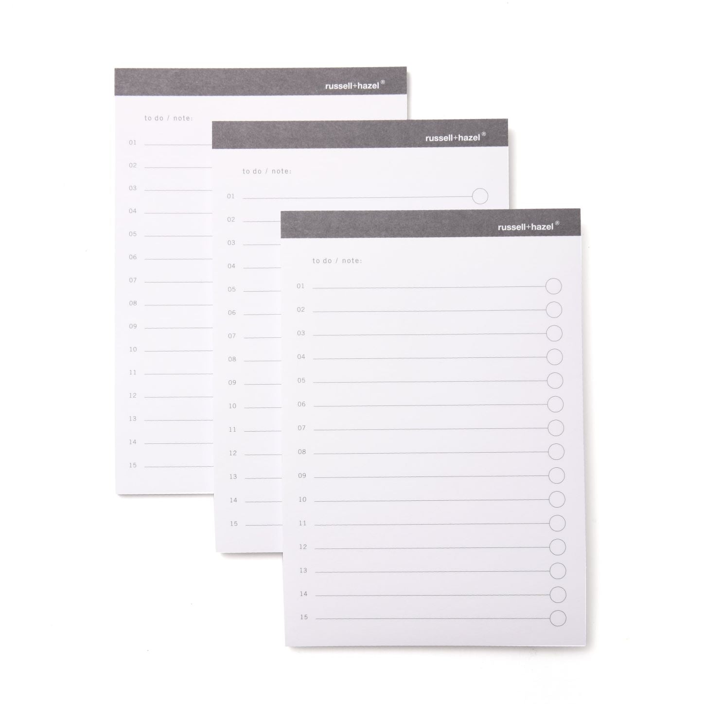 To Do Sticky Notes, 4" x 6", 50 Sheets/Pad, 3 Pads/Pack | russell+hazel