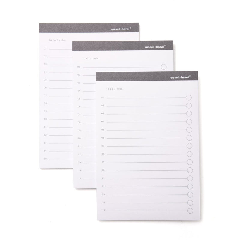 To Do Sticky Notes, 4" x 6", 50 Sheets/Pad, 3 Pads/Pack | russell+hazel