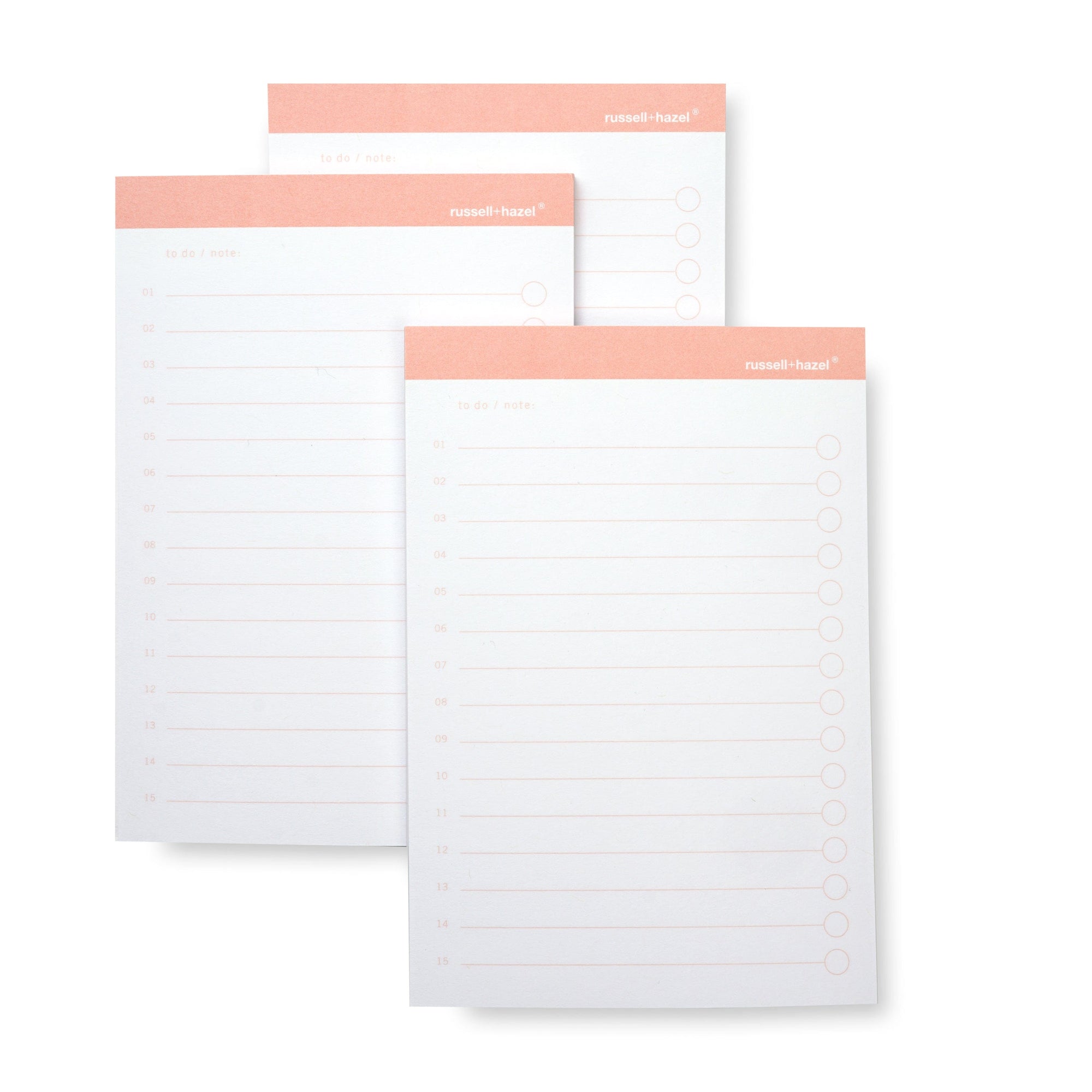 To Do Sticky Notes, 4" x 6", 50 Sheets/Pad, 3 Pads/Pack | russell+hazel